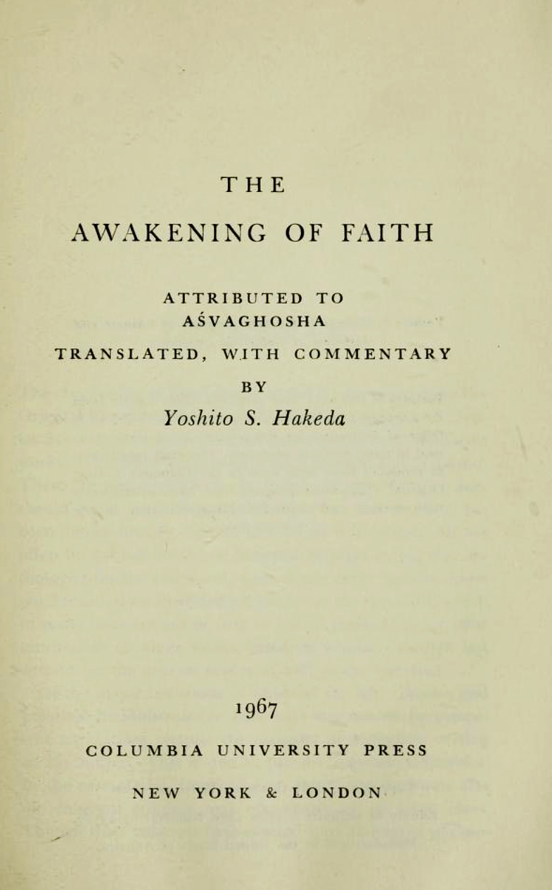 The Awakening of Faith (1967) - Buddha-Nature